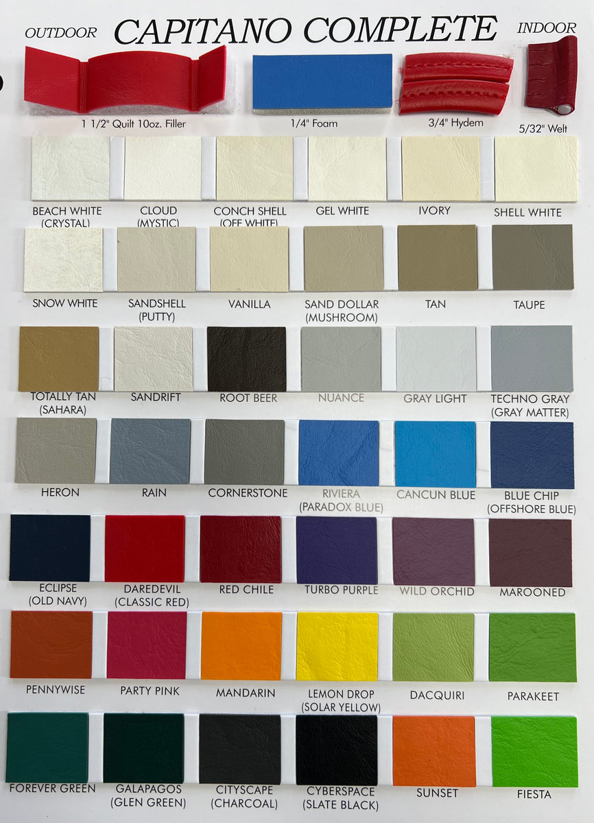 Capitano Plain Marine Vinyl – Philmore Upholstery Supply